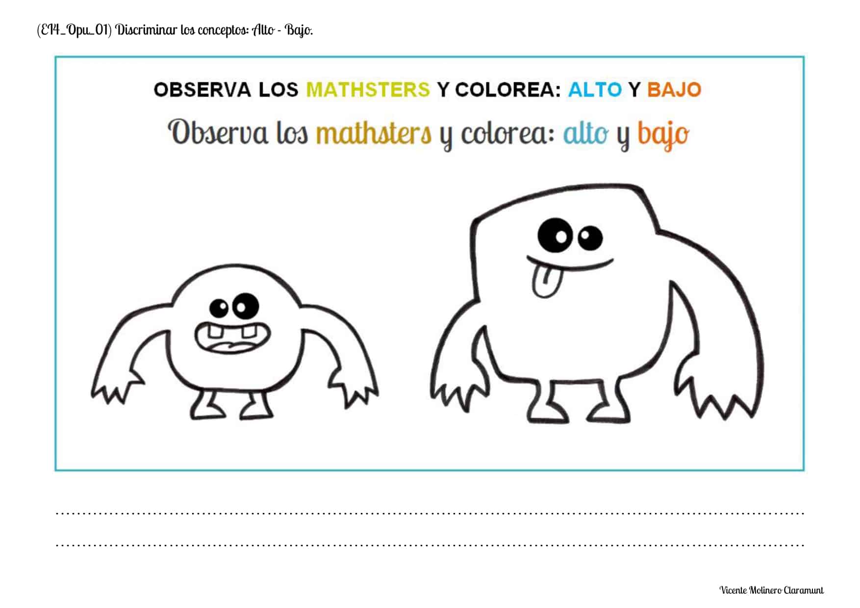 💙 CONCEPTOS OPUESTOS 💙 Educación Infantil 4 años