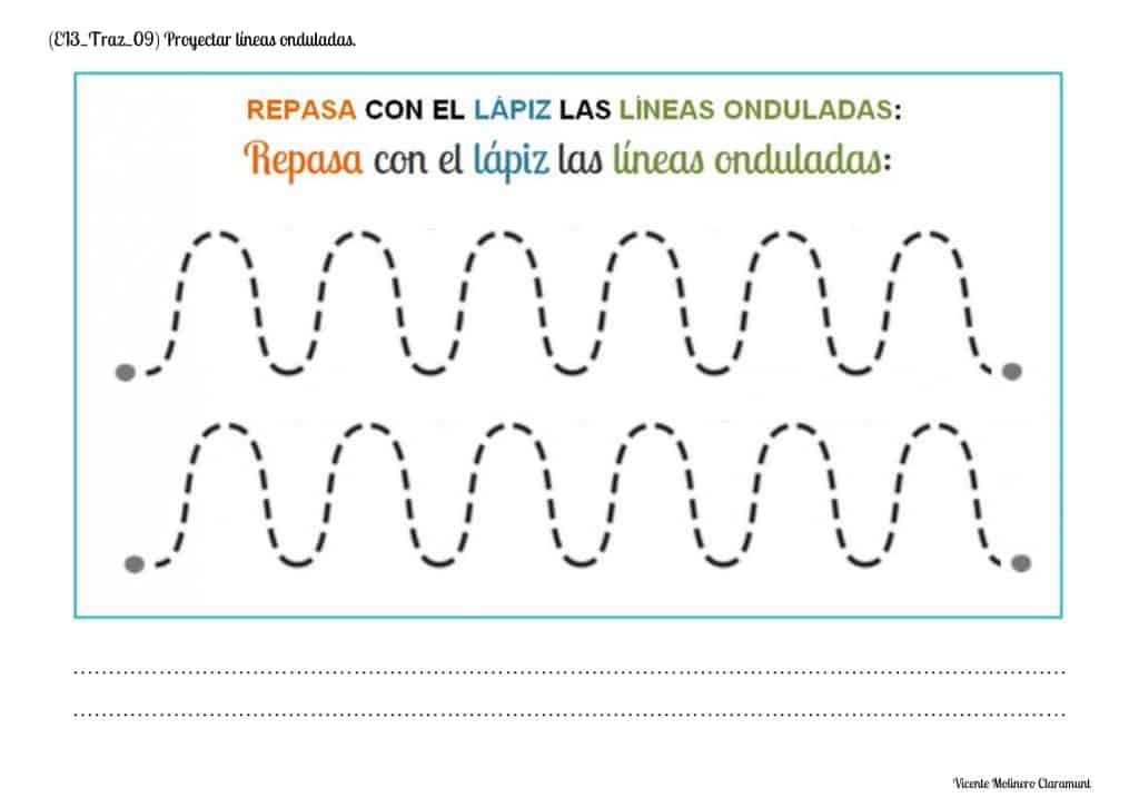 💙 TRAZADO Y GRAFOMOTRICIDAD 💙 Educación Infantil 3 años