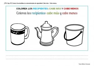 💙 MEDIDAS DE CAPACIDAD 💙 Educación Infantil 5 años