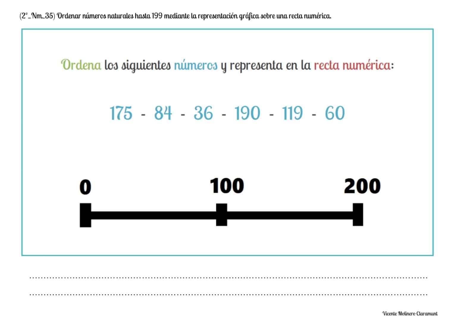 💙 NÚMEROS DE 100 A 199 💙 Segundo de Educación Primaria (7 años)