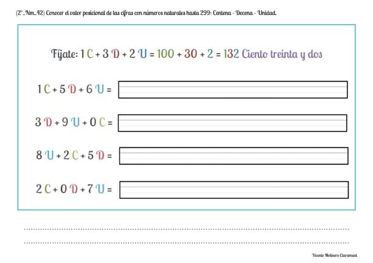 📚 Números del 200 al 300 📚 2º Educación Primaria