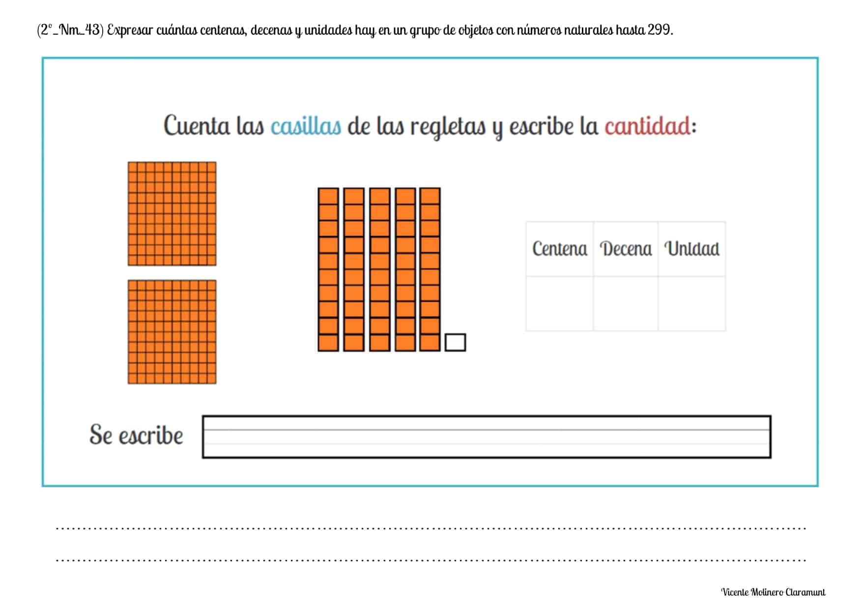 📚 Números del 200 al 300 📚 2º Educación Primaria