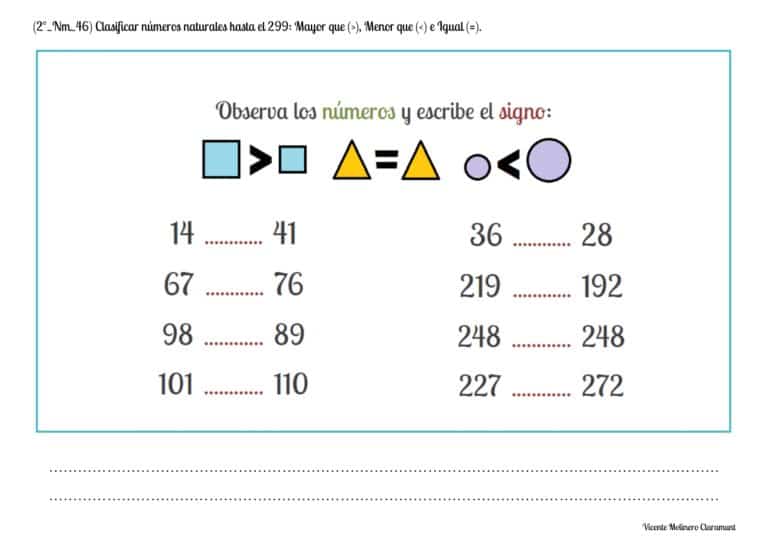 📚 Números del 200 al 300 📚 2º Educación Primaria