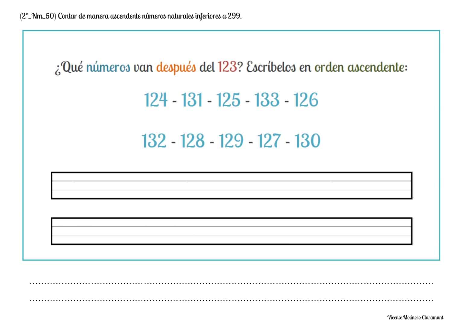 📚 Números del 200 al 300 📚 2º Educación Primaria