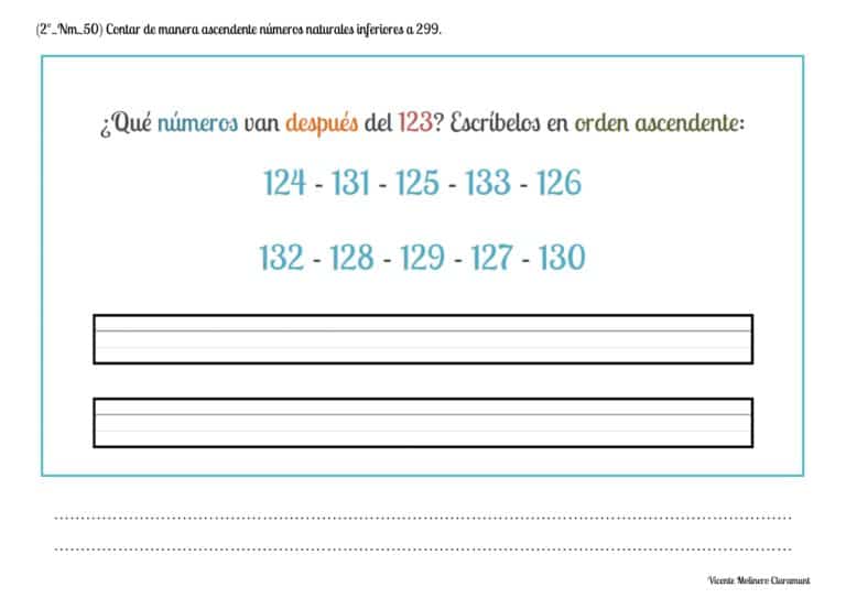 📚 Números del 200 al 300 📚 2º Educación Primaria