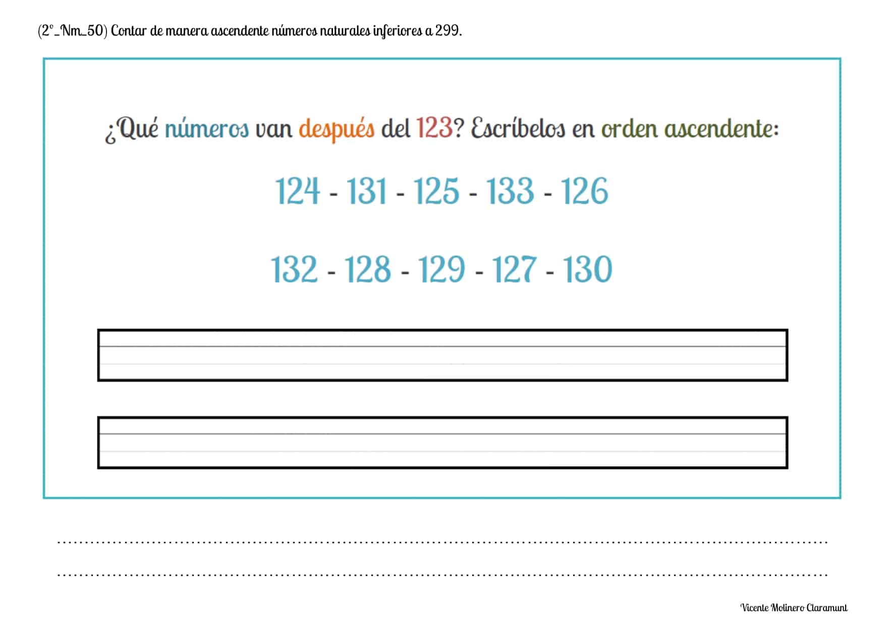 📚 Números del 200 al 300 📚 2º Educación Primaria