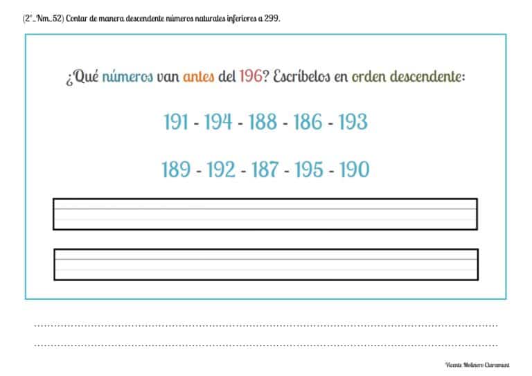 📚 Números del 200 al 300 📚 2º Educación Primaria