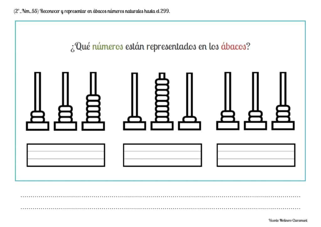 💙 NÚMEROS DE 200 A 299 💙 Segundo de Educación Primaria (7 años)