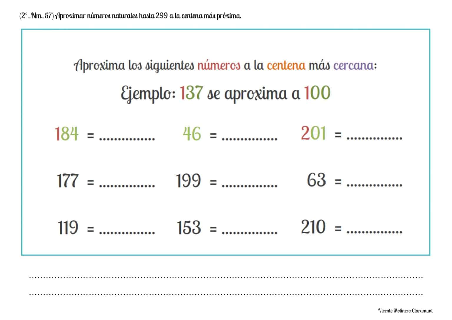 📚 Números del 200 al 300 📚 2º Educación Primaria