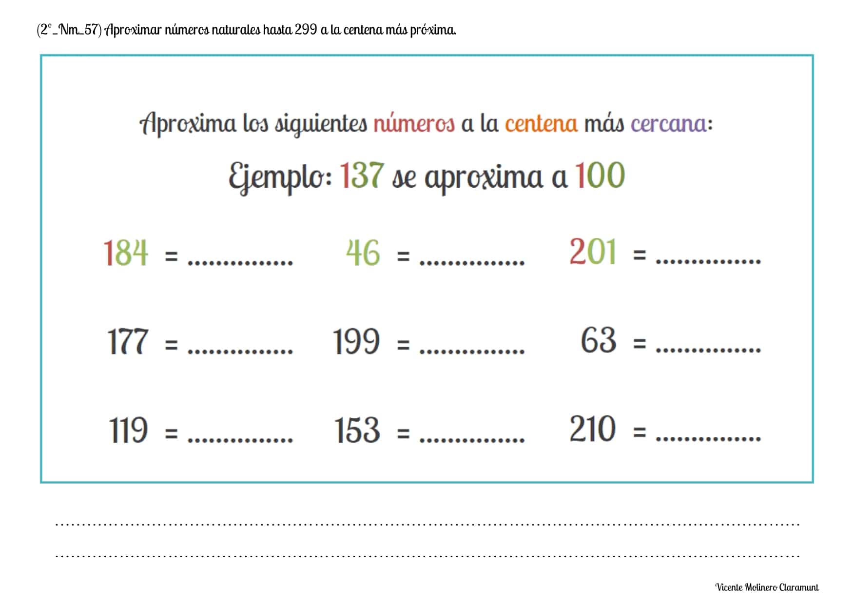 📚 Números del 200 al 300 📚 2º Educación Primaria