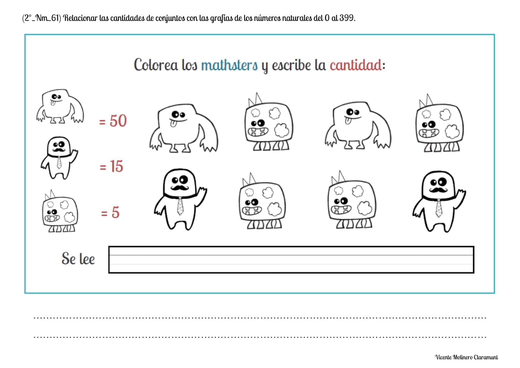 💙 NÚMEROS DE 300 A 399 💙 Segundo de Educación Primaria (7 años)