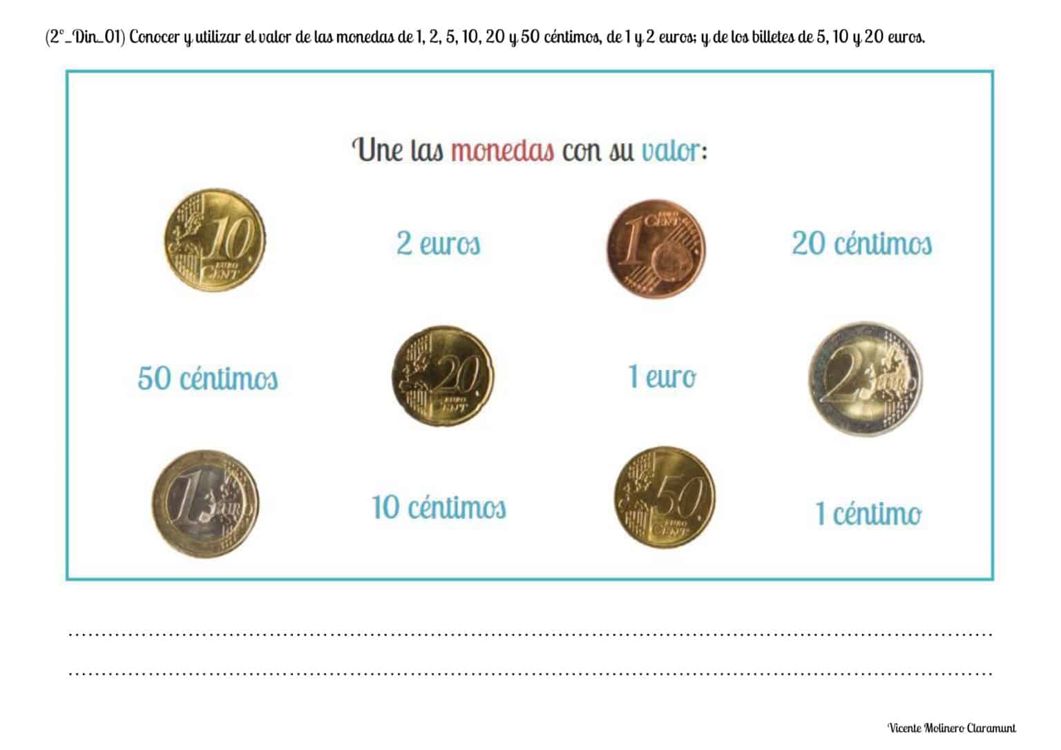 📚 Sistema Monetario 📚 2º Educación Primaria