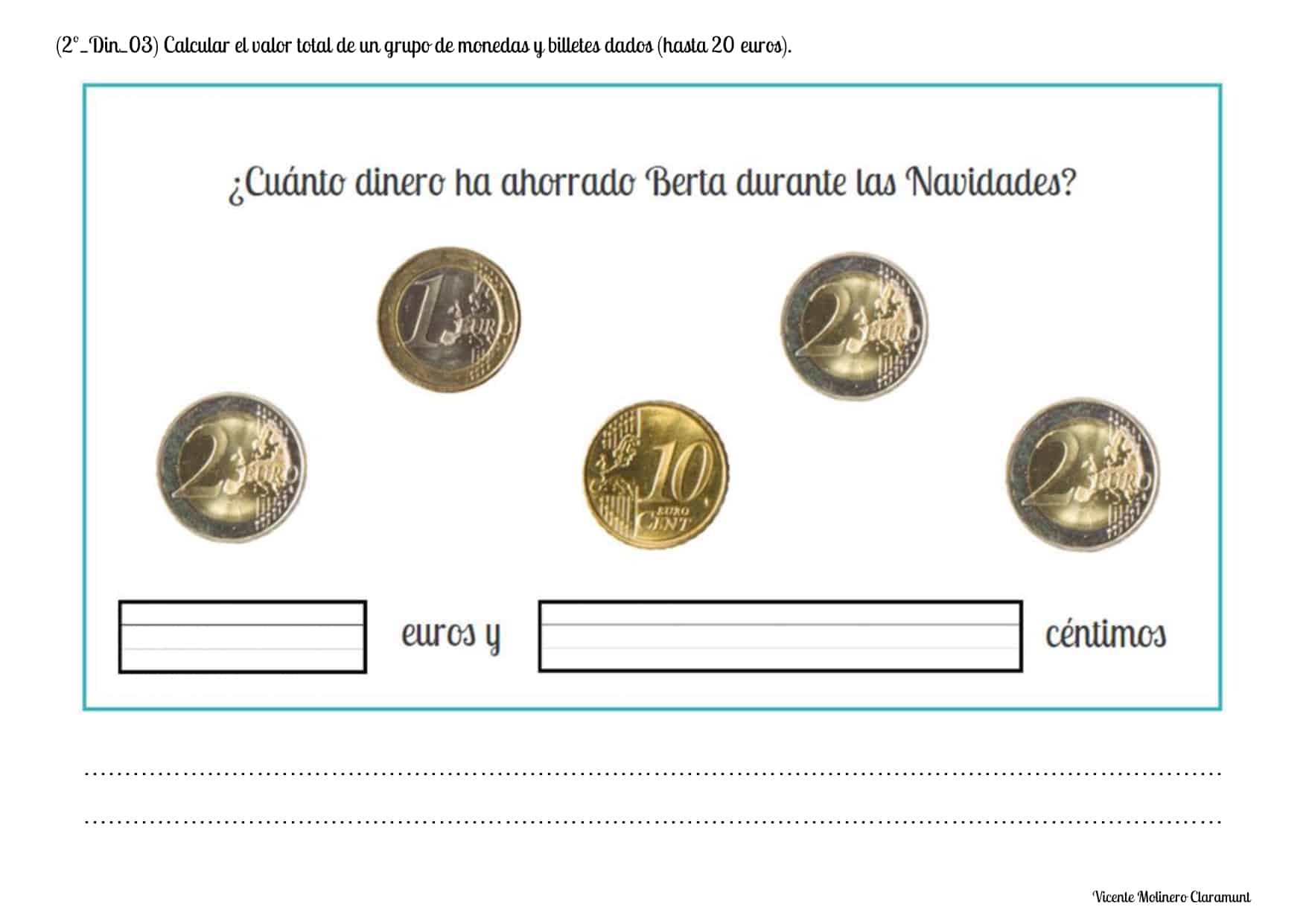 📚 Sistema Monetario 📚 2º Educación Primaria