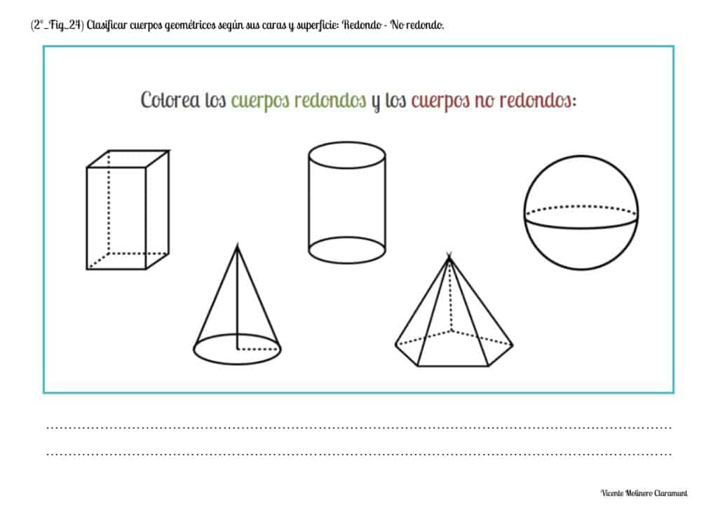 💙 CUERPOS GEOMÉTRICOS 💙 Segundo Educación Primaria (7 años)