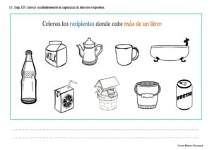 💙 MEDIDAS DE CAPACIDAD 💙 Tercero Educación Primaria (8 años)