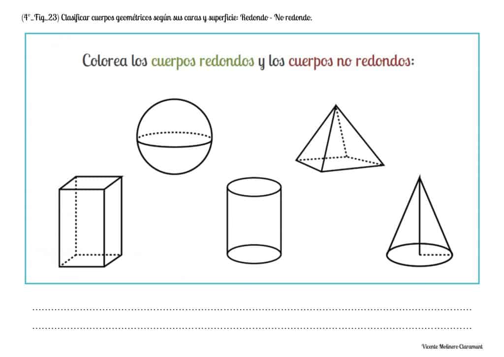 💙 CUERPOS GEOMÉTRICOS 💙 Cuarto Educación Primaria (9 años)