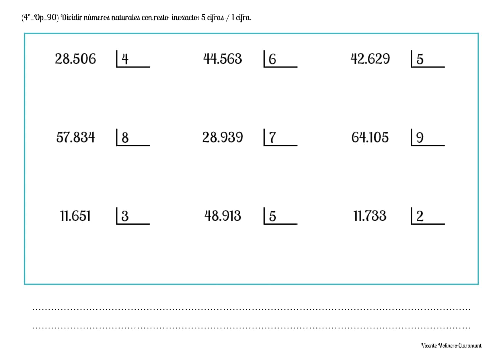 🔢 Aprender a Dividir 🔢 Actividades y Ejercicios 2024