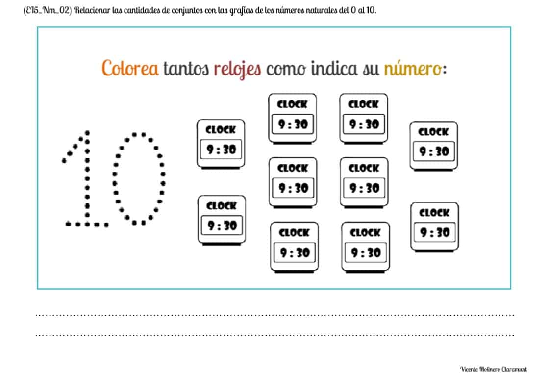📚 Números del 0 al 10 📚 1º Educación Primaria