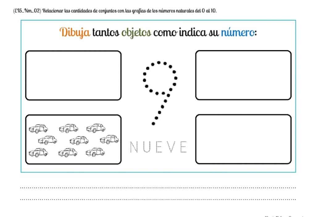 💙 NÚMEROS DEL 0 AL 10 💙 Educación Infantil 5 años