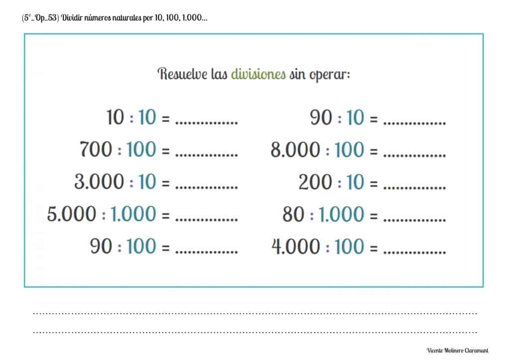 💙 DIVISIÓN POR 3 CIFRAS 💙 Quinto de Educación Primaria