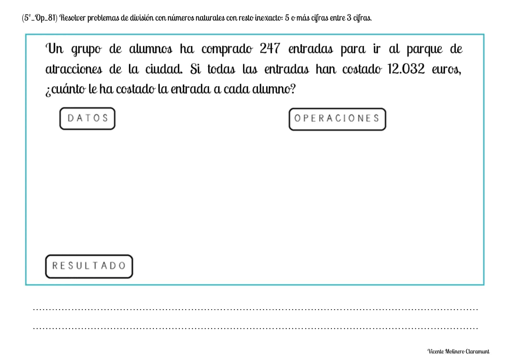 📚 Dividir por 3 Cifras 📚 6º Educación Primaria