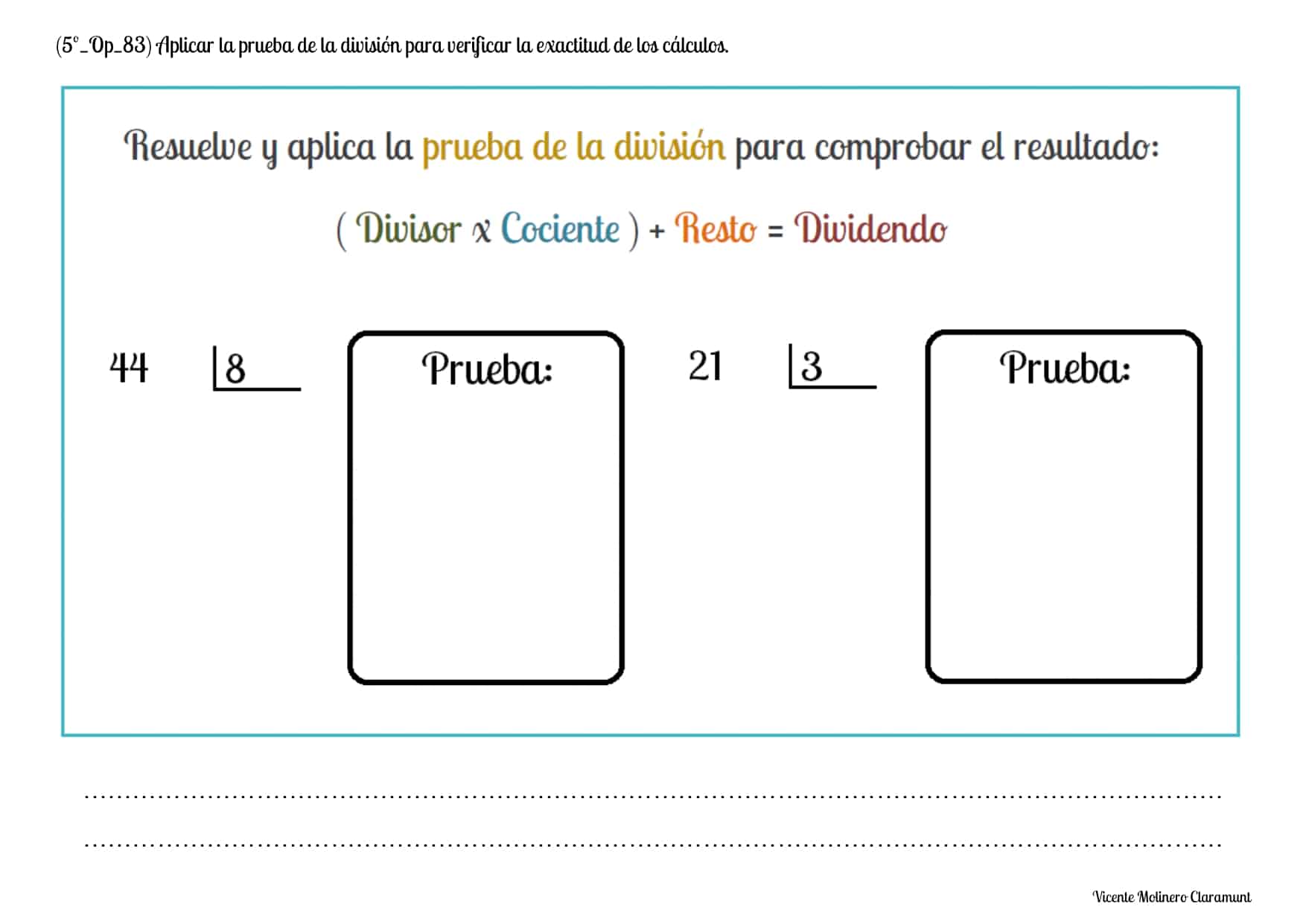 📚 Dividir por 3 Cifras 📚 6º Educación Primaria
