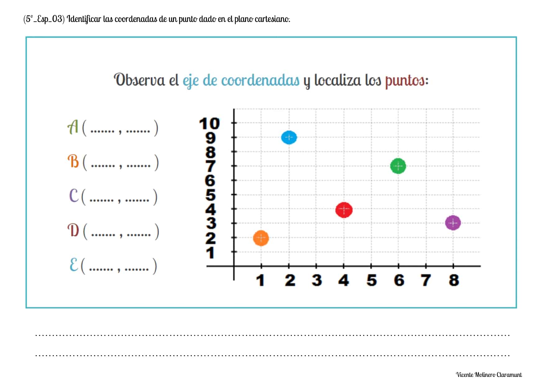 💙 ORIENTACIÓN ESPACIAL 💙 Quinto Educación Primaria (10 años)
