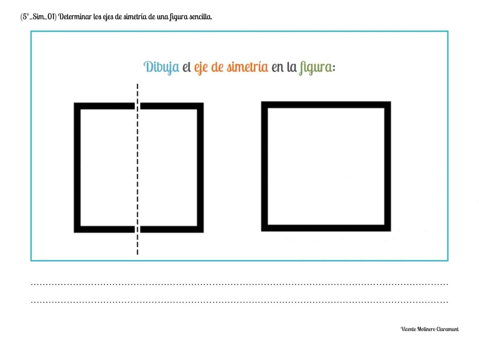 💙 SIMETRÍA 💙 Quinto Educación Primaria (10 años)