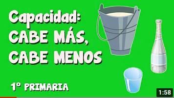💙 MEDIDAS DE CAPACIDAD 💙 Educación Infantil 3 años