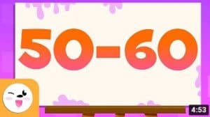 💙 NÚMEROS DEL 50 AL 60 💙 Primero de Educación Primaria (6 años)