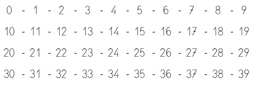 💙 NÚMEROS DEL 30 AL 40 💙 Primero de Educación Primaria (6 años)