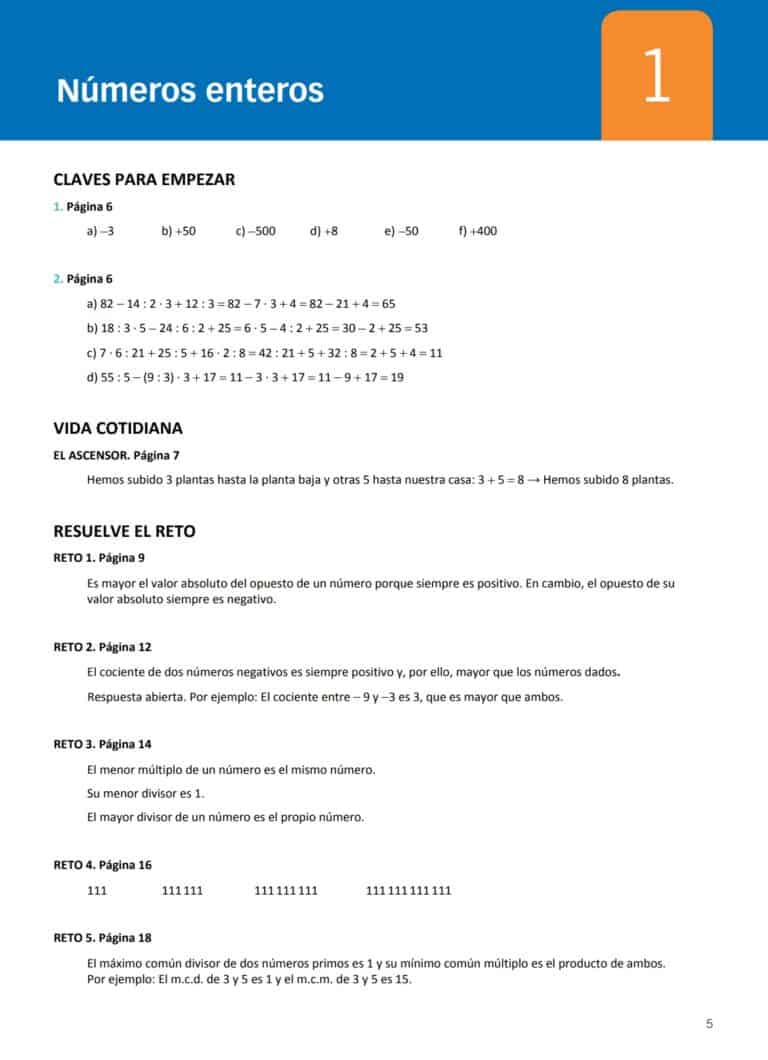 📚 2 ESO SANTILLANA 📚 Libro y Solucionario Matemáticas PDF