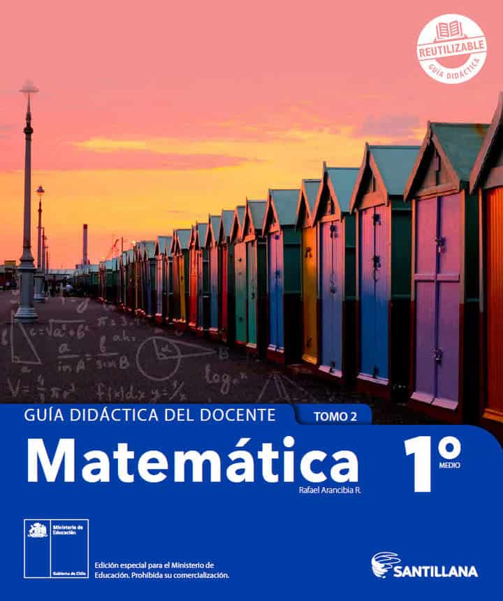 📚 1º Medio Matemática Santillana 📚 Guía Docente 2026 Tomo 2