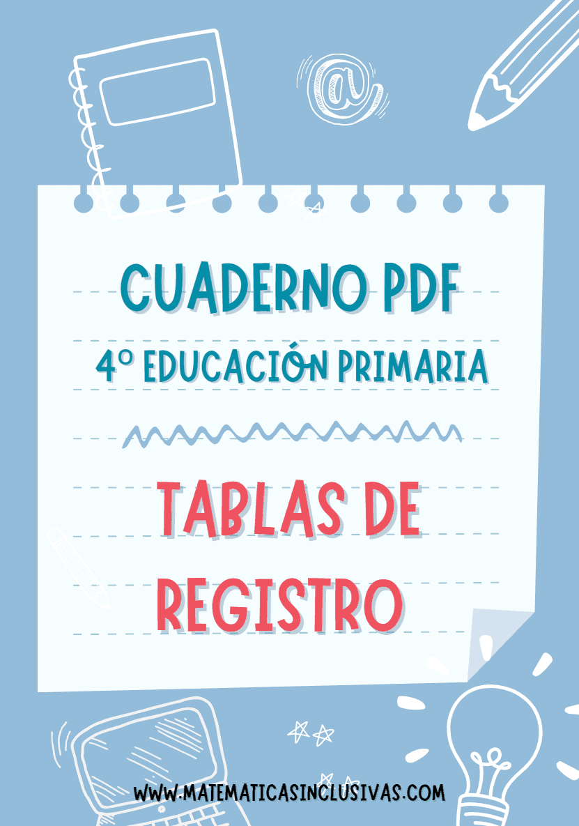 📚 Tablas de Registro 📚 4º Educación Primaria