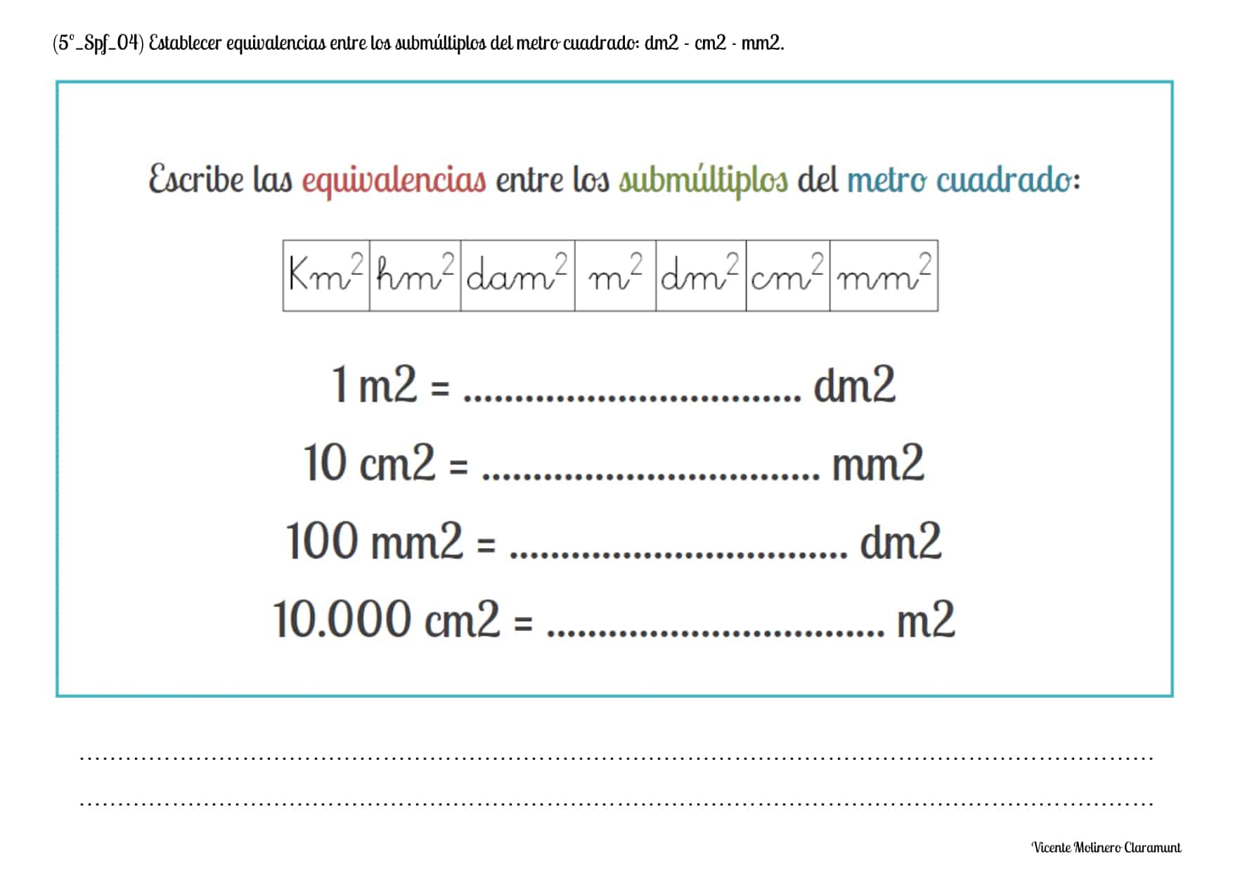 📚 Unidades de Superficie 📚 6º Educación Primaria