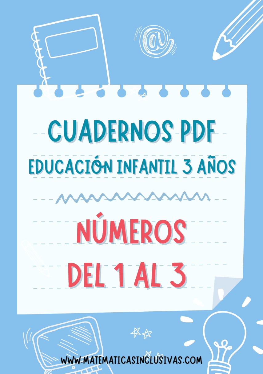 📝 Números 1, 2 y 3 📝 Infantil 3 Años Cuadernos PDF
