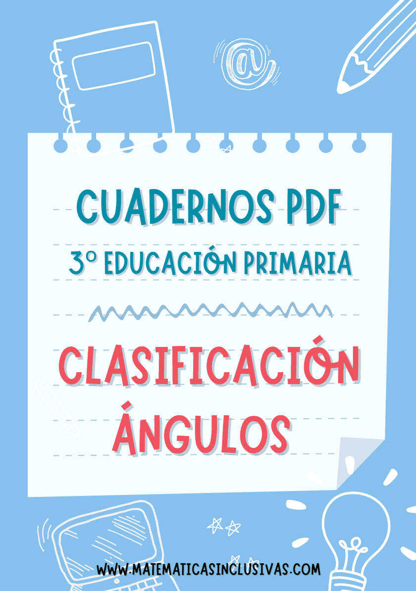 📝 Clasificación Ángulos 📝 3º Educación Primaria Cuadernos