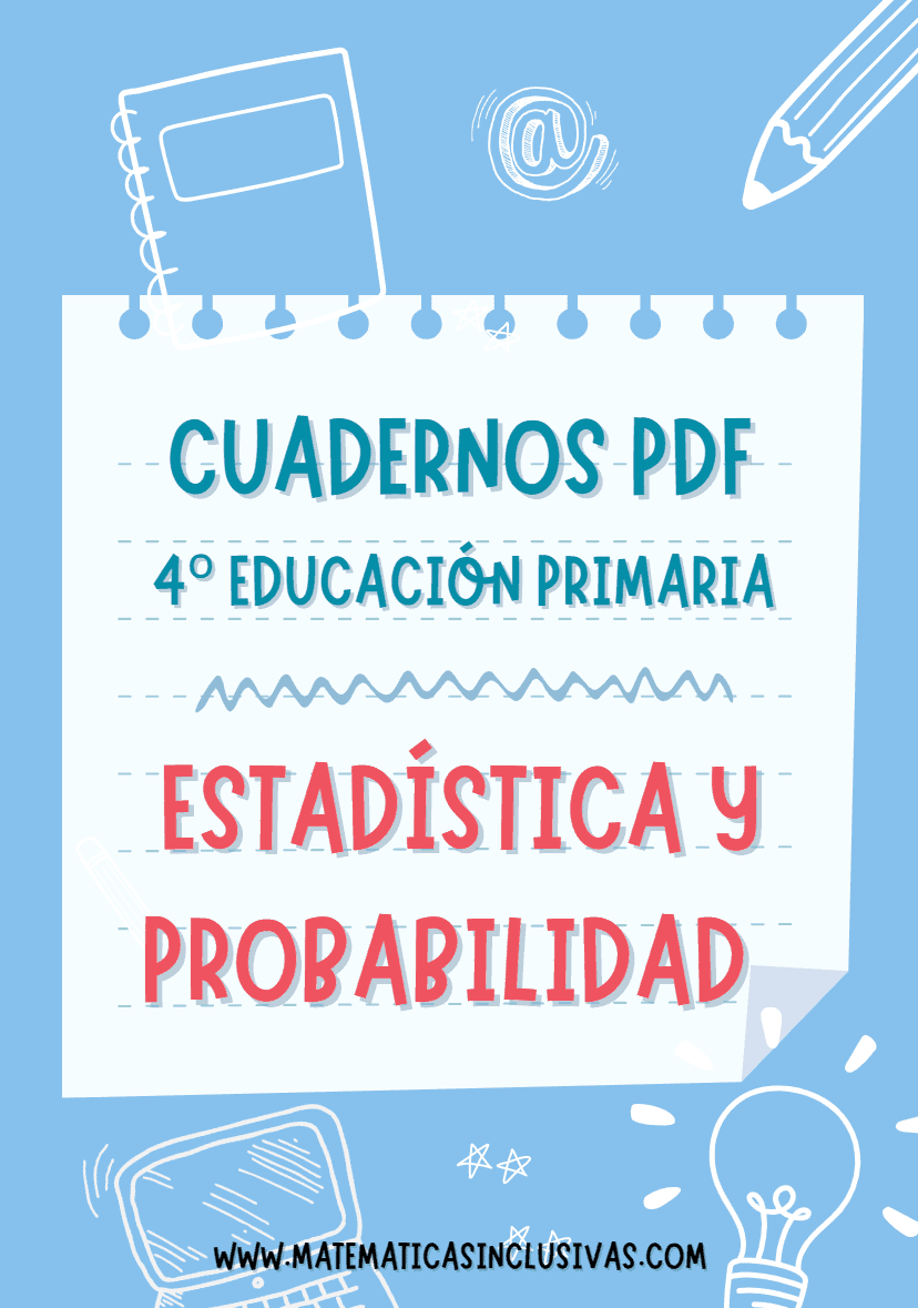 📝 Estadística y Probabilidad 📝 4º Educación Primaria Cuaderno