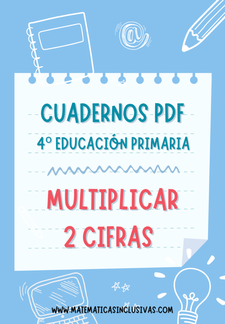 📝 Multiplicar 2 Cifras 📝 4º Educación Primaria Cuadernos PDF