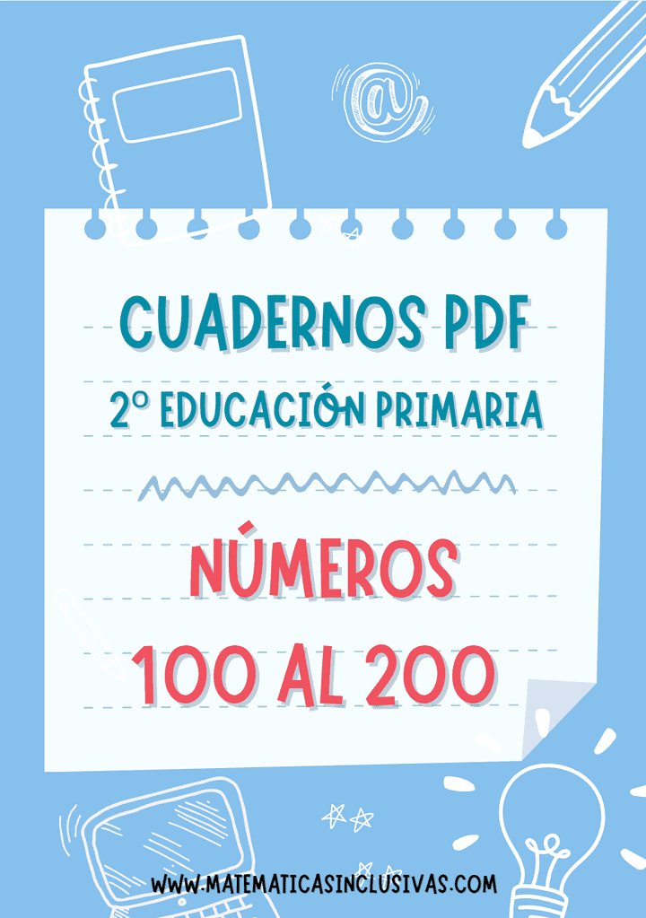 📝 Números del 100 al 200 📝 2º Educación Primaria Cuadernos