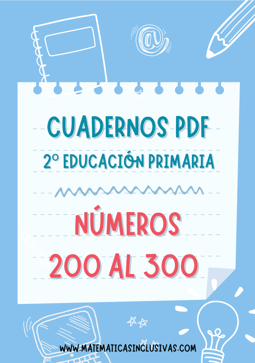 📝 Números del 200 al 300 📝 2º Educación Primaria Cuadernos