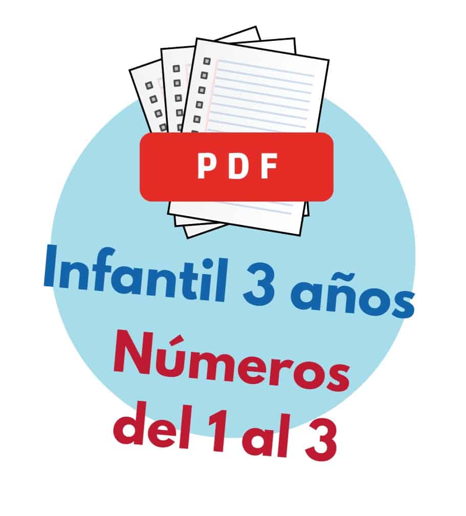 🧑‍🏫 Números del 1 al 3 🧑‍🏫 Fichas Infantil 3 PDF 2025