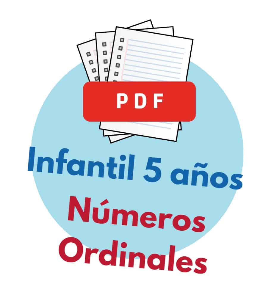 🧑‍🏫 Números Ordinales 🧑‍🏫 Fichas Infantil 5 PDF 2026