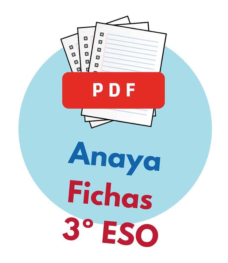 🧑‍🏫 3º ESO Fichas Anaya 🧑‍🏫 Matemáticas PDF 2024