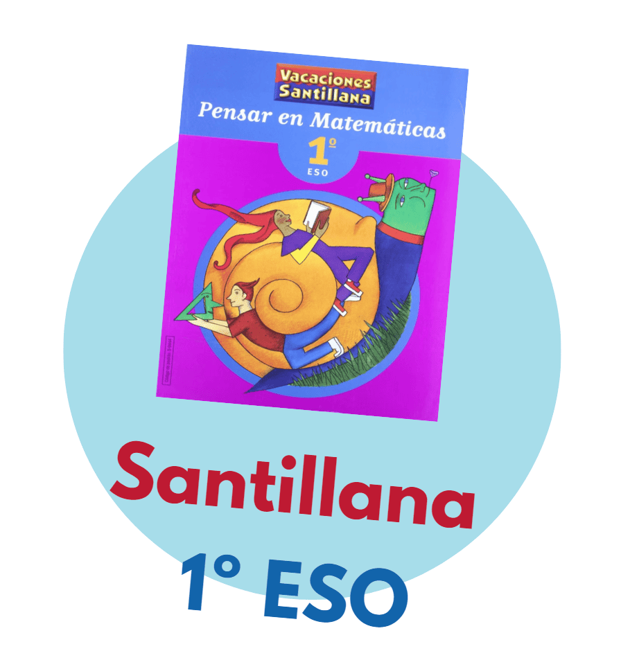 📖 1º ESO Matemáticas 📖 Vacaciones Santillana 2024