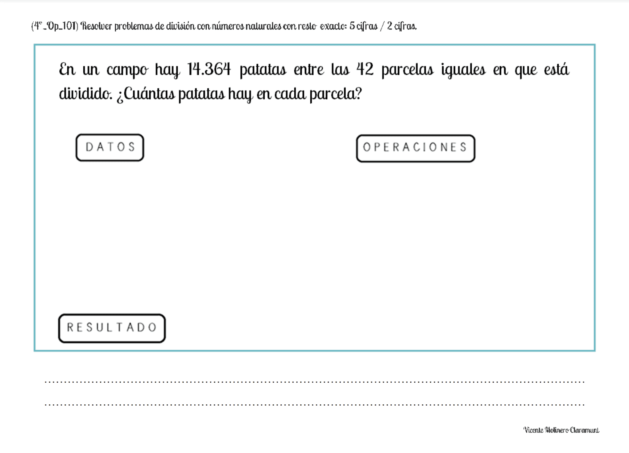 Problema De División Del Número Cinco